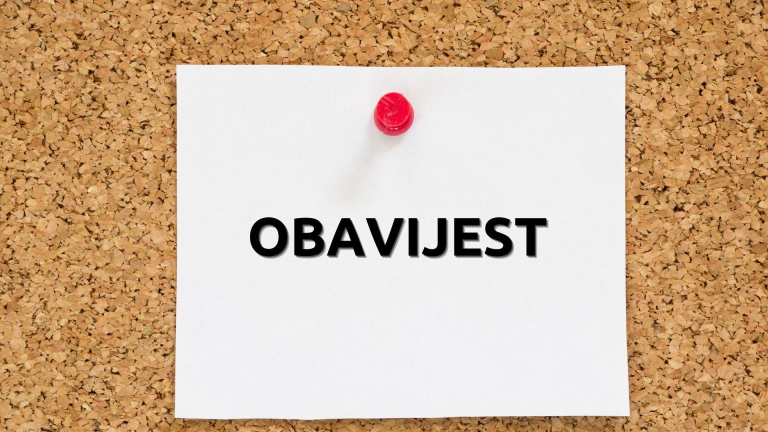 VAŽNA OBAVIJEST | GRDELIN BUZET